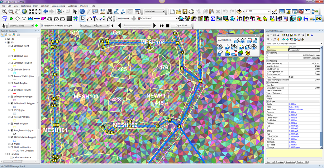 Arc Map Voronoi Maps for InfoSWMM 2D – SWMM5, ICM SWMM, ICM InfoWorks ...