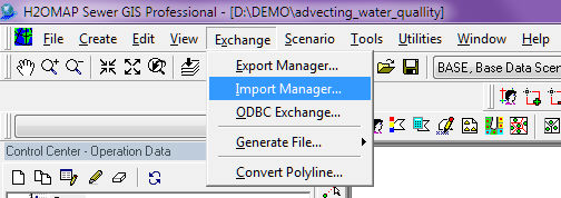 Data Exchange in InfoSewer and H2OMap Sewer – SWMM5, ICM SWMM, ICM ...