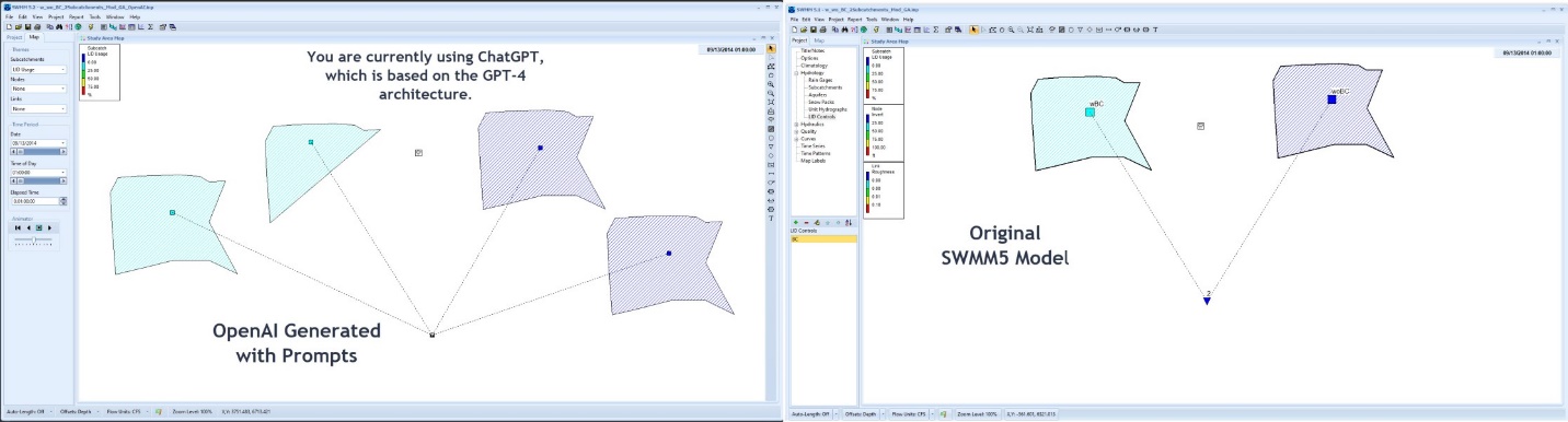 ChatGPT and SWMM5 – SWMM5, ICM SWMM, ICM InfoWorks, InfoSWMM, InfoSewer
